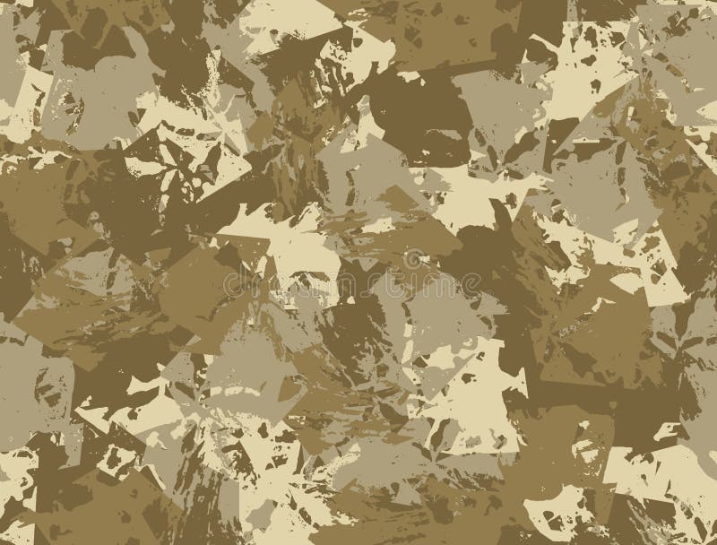 Camouflage Seamless Pattern for Your Design. Beige, Brown, Ocher Colors ...