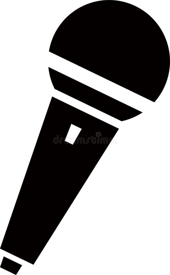 Interview Microphone Vector Icon. Simple Illustration. Stock Vector ...