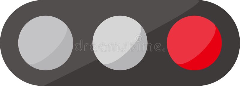 Red Signal. Roads and Traffic Vectors. Stock Vector - Illustration of ...