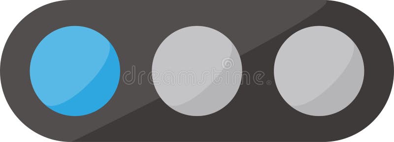 Blue Signal. Traffic Lights. Stock Vector - Illustration of crossroad ...