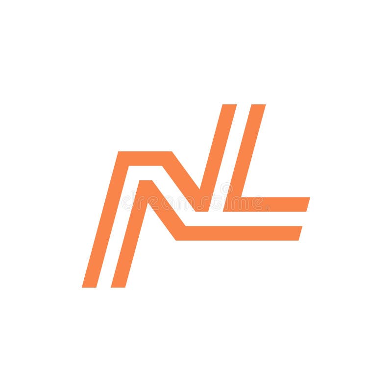 Logo or Icon Letter NL stock vector. Illustration of alphabet - 235519264