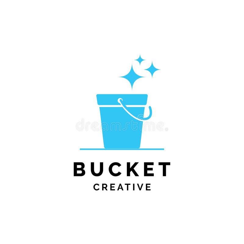 Bucket Logo Design Symbol Vector Template Stock Vector - Illustration ...