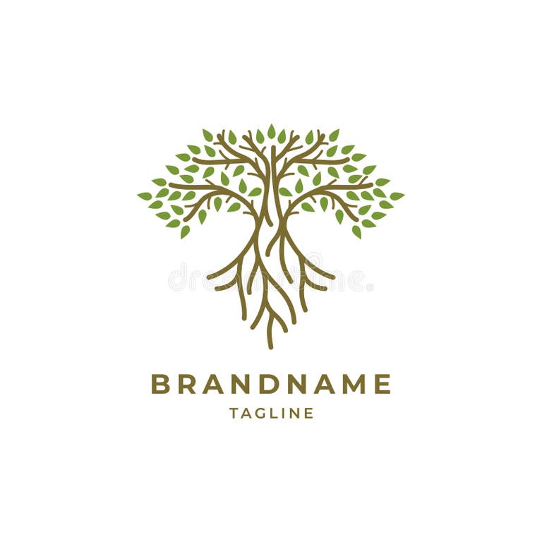 Diamond Tree Logo Design Illustration Vector Template Stock Vector ...