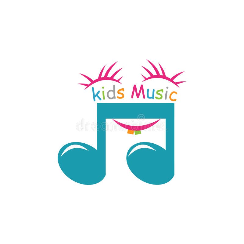 Kids music logo stock vector. Illustration of kids, graphic - 235652142