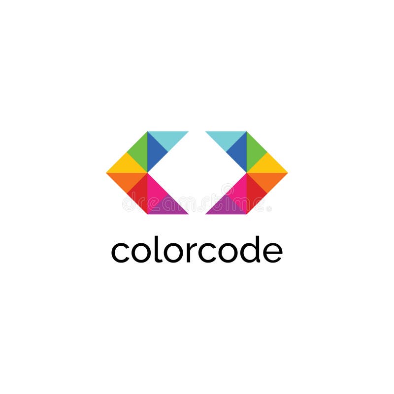 Color Code Logo Design Inspiration Vector Template Stock Vector ...