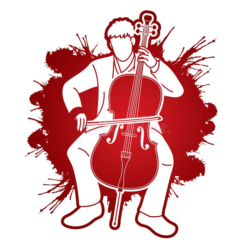 Cello Musician Orchestra Instrument Graphic Vector Stock Vector ...