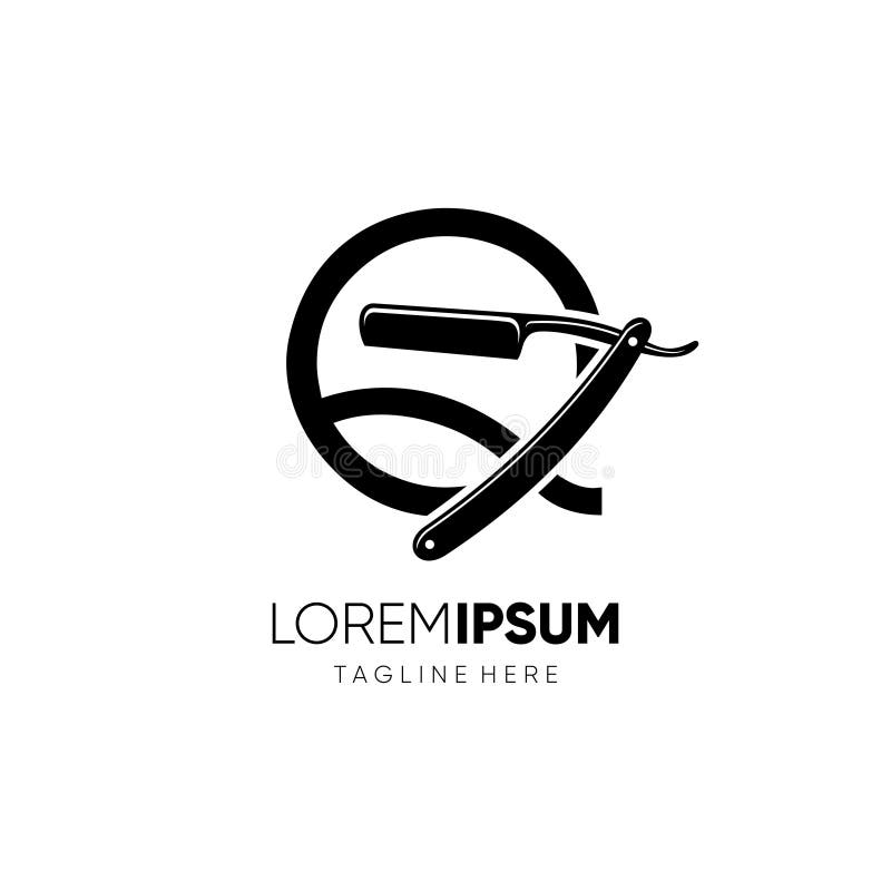 Letter Q Straight Razor Logo Design Vector Icon Graphic Stock Vector ...