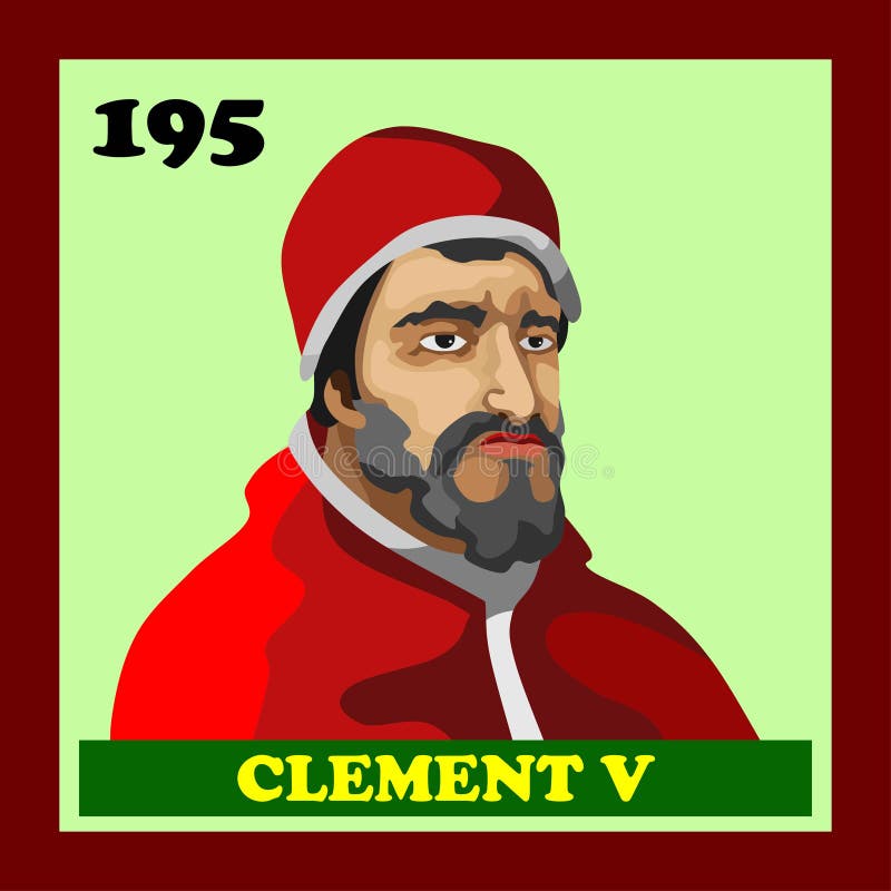 195th Catholic Church Pope Clement V Stock Vector - Illustration of ...