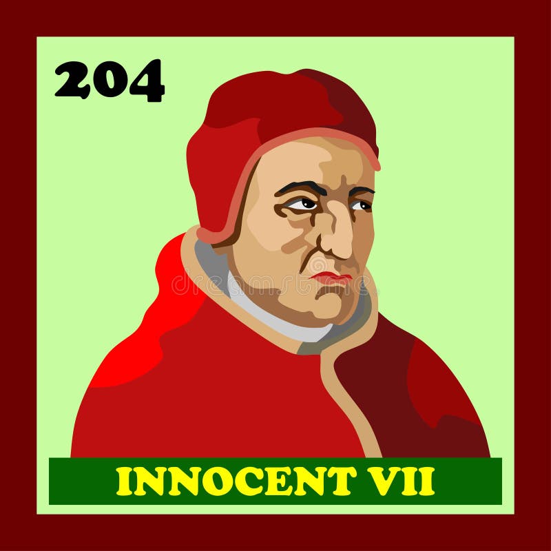 204th Catholic Church Pope Innocent VII Stock Vector - Illustration of ...