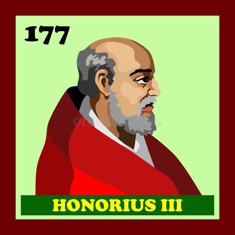 177th Catholic Church Pope Honorius III Stock Vector - Illustration of ...