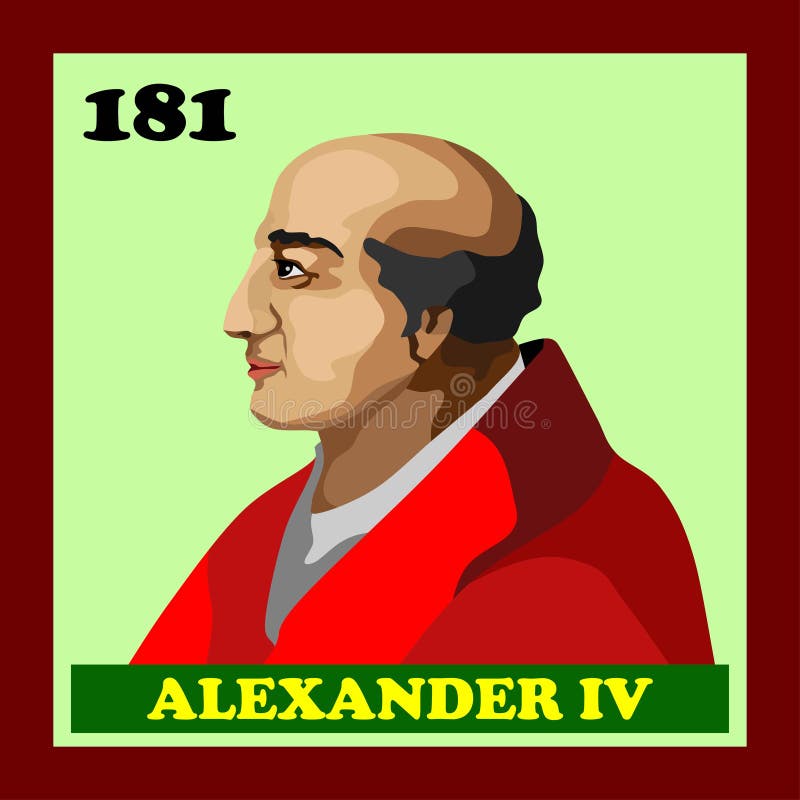 181st Catholic Church Pope Alexander IV Editorial Photo - Illustration ...