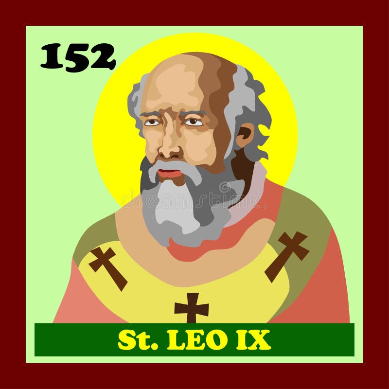 152nd Catholic Church Pope Saint Leo IX Stock Vector - Illustration of ...