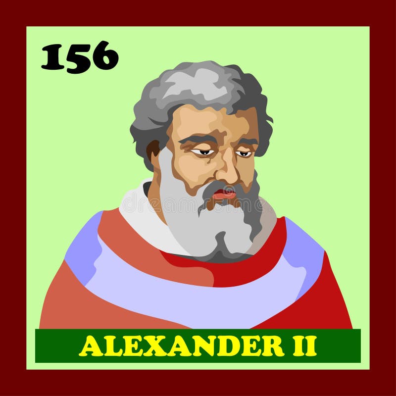 156th Catholic Church Pope Alexander II Stock Vector - Illustration of ...