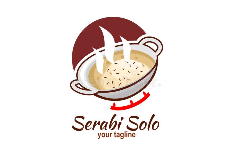 Serabi Solo, Vector Logo for Serabi Restaurant or Food Vendor. Stock ...