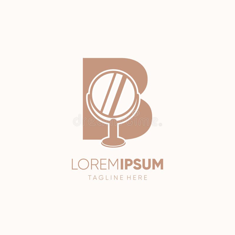 Letter B Initial Mirror Logo Design Icon Graphic Stock Vector ...