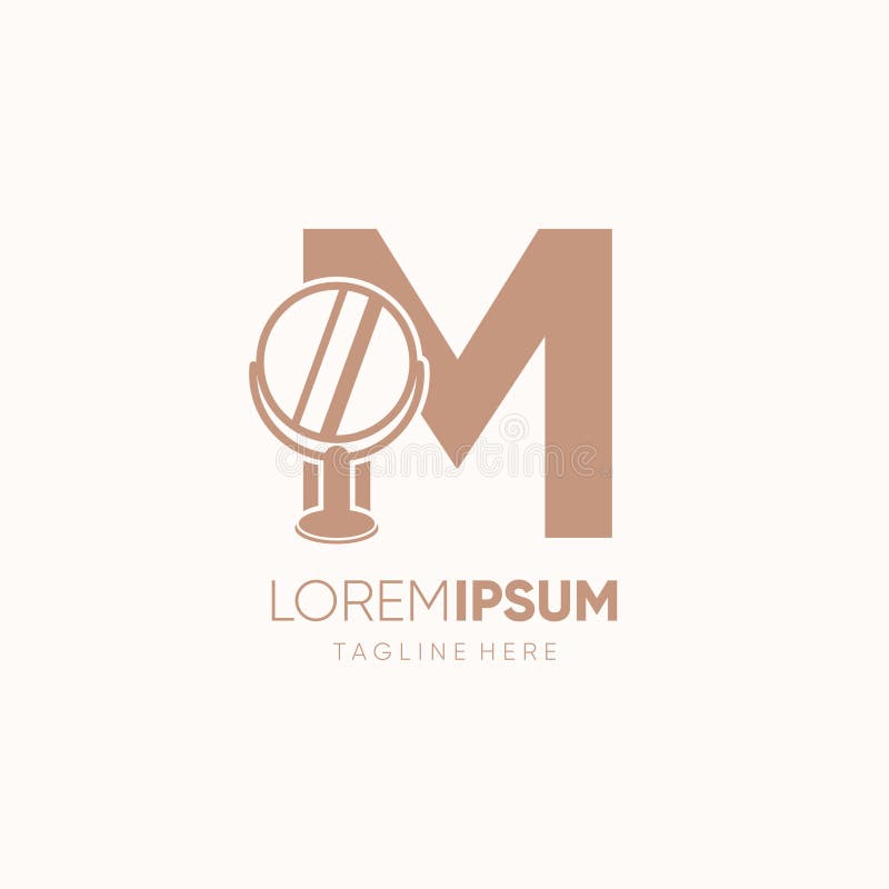 Letter M Initial Mirror Logo Design Icon Graphic Stock Vector ...