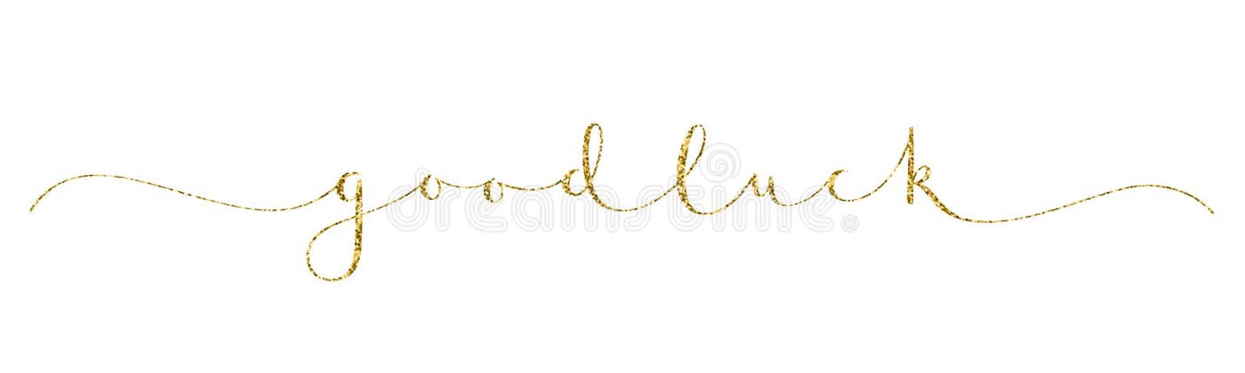 Good Luck Gold Glitter Stock Illustrations – 197 Good Luck Gold Glitter ...
