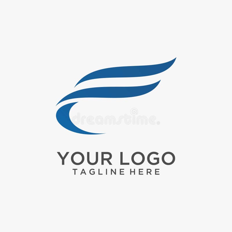 Letter F flow logo design stock vector. Illustration of font - 236489571