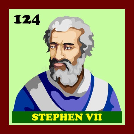 124th Catholic Church Pope Stephen VII Stock Vector - Illustration of ...