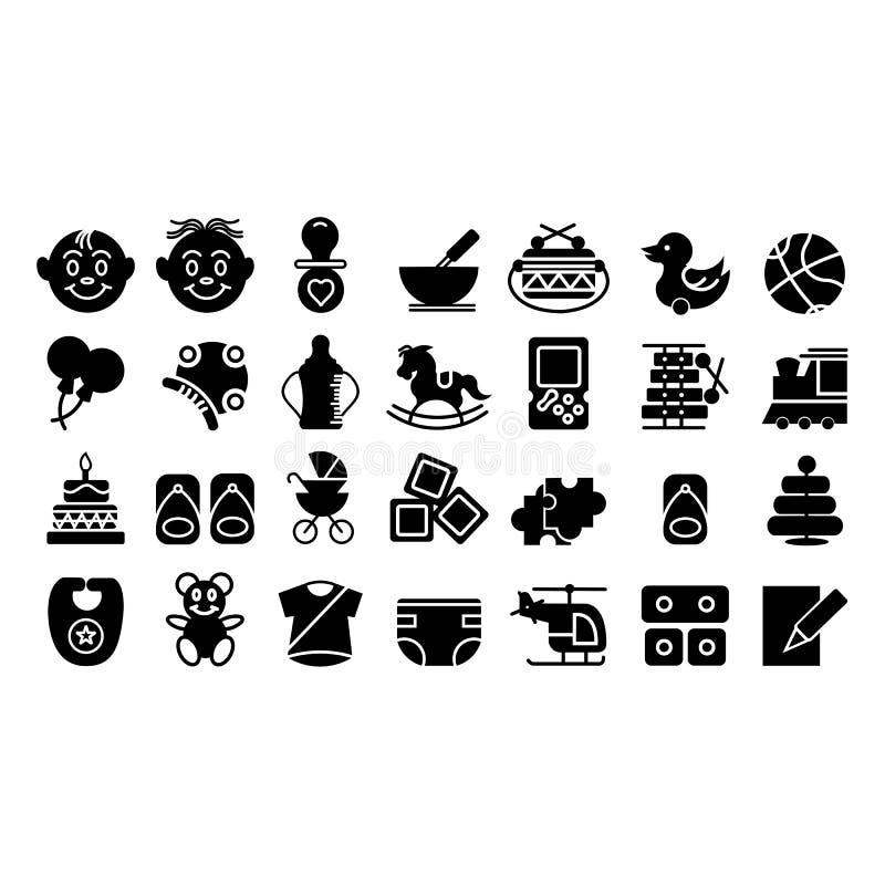 Outline Symbol Kid Plaything for Games To Design for the Design of ...