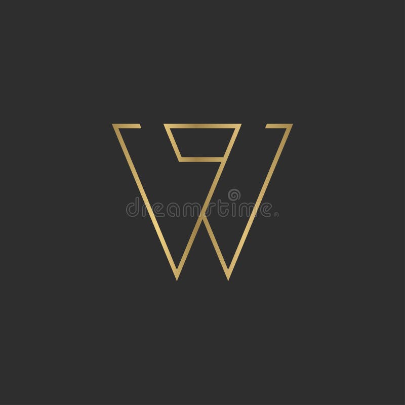 Alphabet Initials Logo QW, WQ, W and Q Stock Vector - Illustration of ...