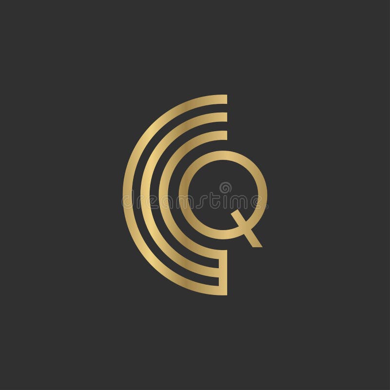 Alphabet Initials Logo QW, WQ, W and Q Stock Vector - Illustration of ...