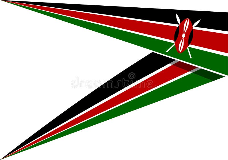 Kenyan Flag Colors Combination Ribbon Art Vector Stock Vector ...
