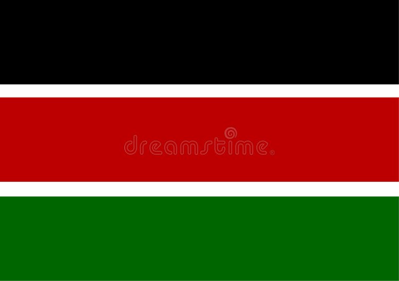 Kenyan Flag Vector Art with Raw File Stock Illustration - Illustration ...