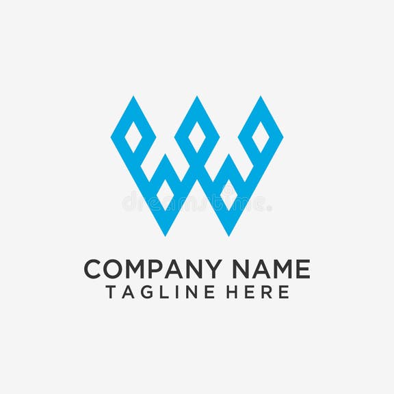 Letter W pixel logo design stock vector. Illustration of internet ...