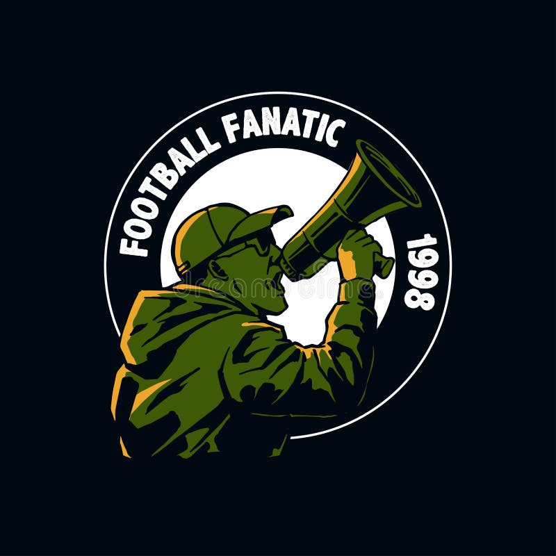Football Supporter Illustration of Ultras for T-shirt Design Stock ...