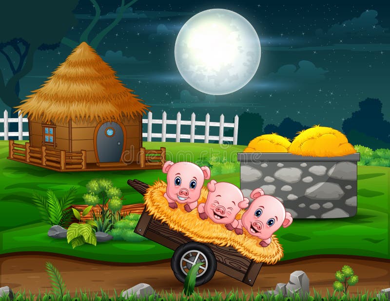 Cartoon Farm House Night Stock Illustrations – 534 Cartoon Farm House ...