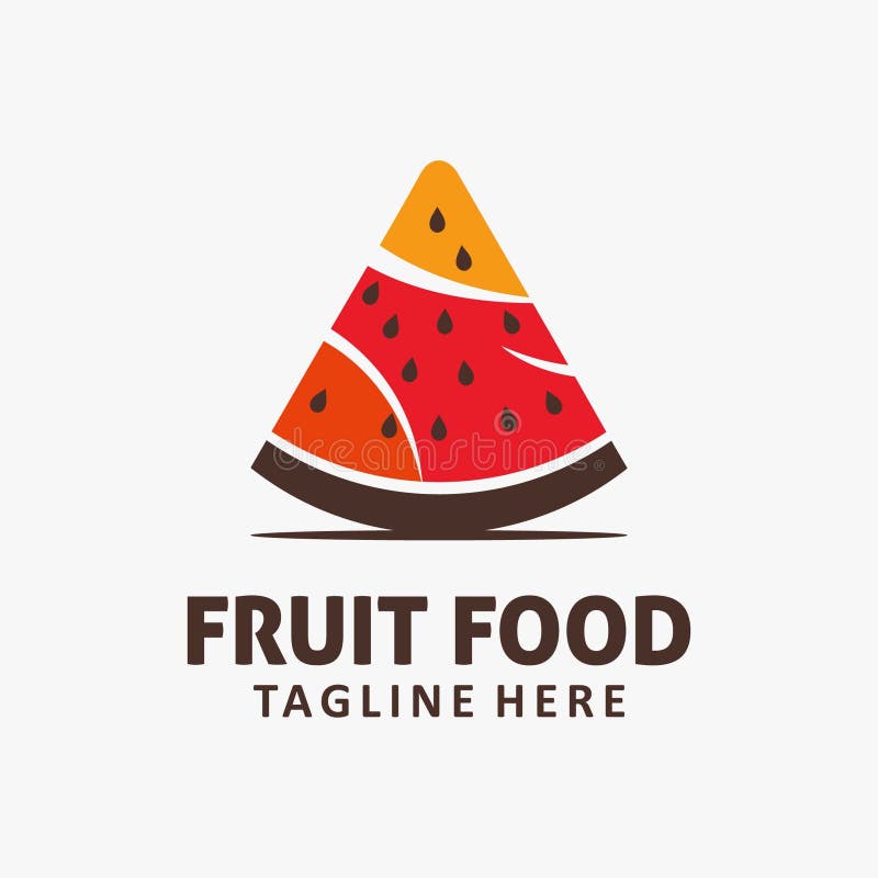 Fruit food logo design stock vector. Illustration of clean - 236927861