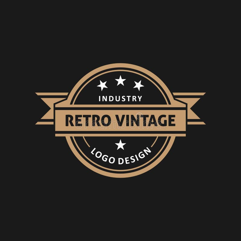 Vintage logo design stock vector. Illustration of ideas - 236927897
