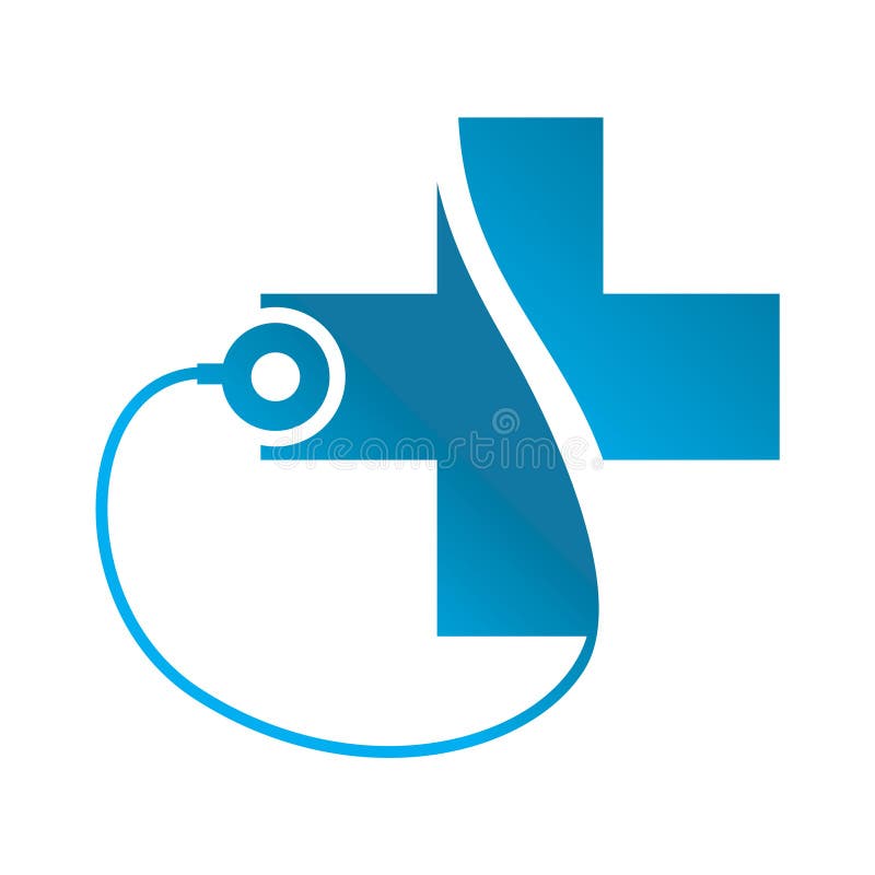 Blue Medical Doctor Logo Design Stock Vector - Illustration of logo ...