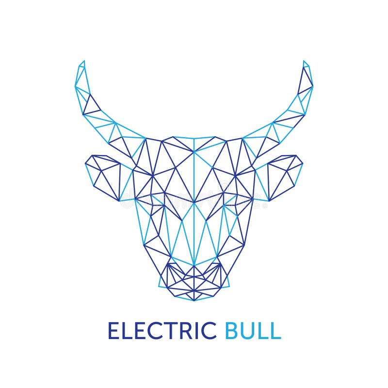Polygonal Geometric Bull Head Logo Stock Vector - Illustration of ...