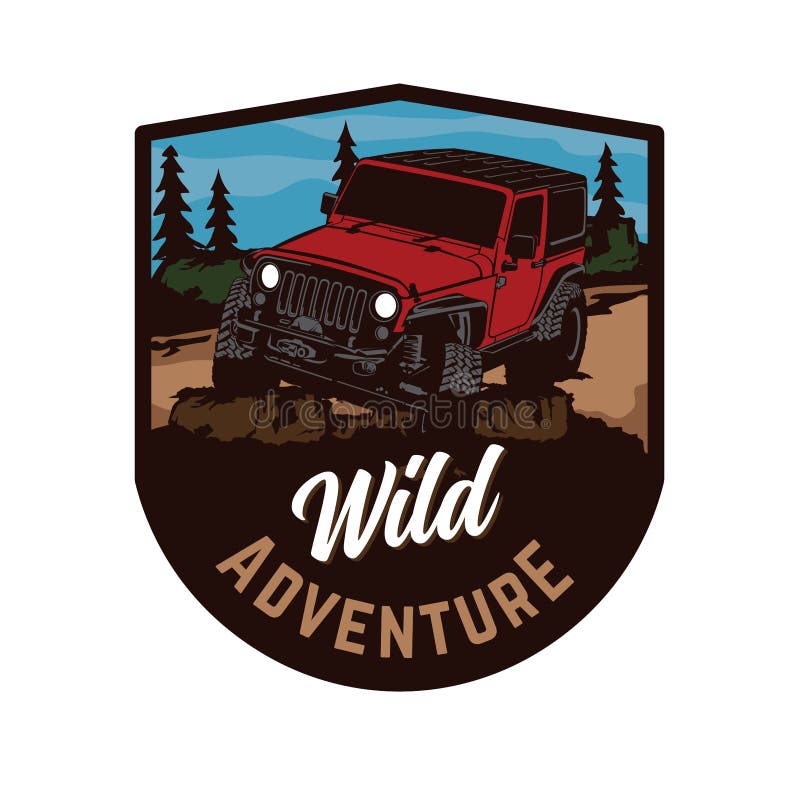 Off Road 4x4 Vehicle Adventure Vector Illustration Design Stock Vector ...
