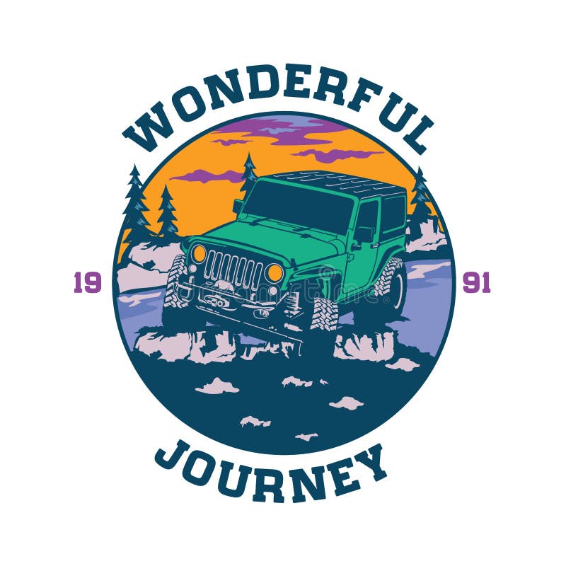 Off Road 4x4 Vehicle Adventure Vector Illustration Design Stock Vector ...