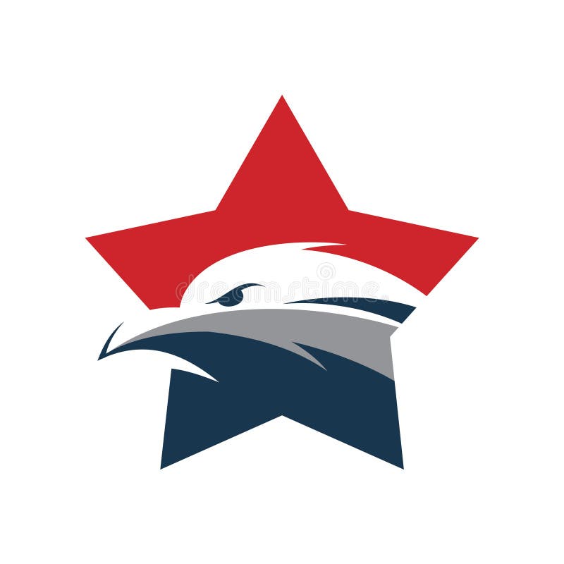 Eagle Star Head Logo Design Stock Vector - Illustration of idea, modern ...