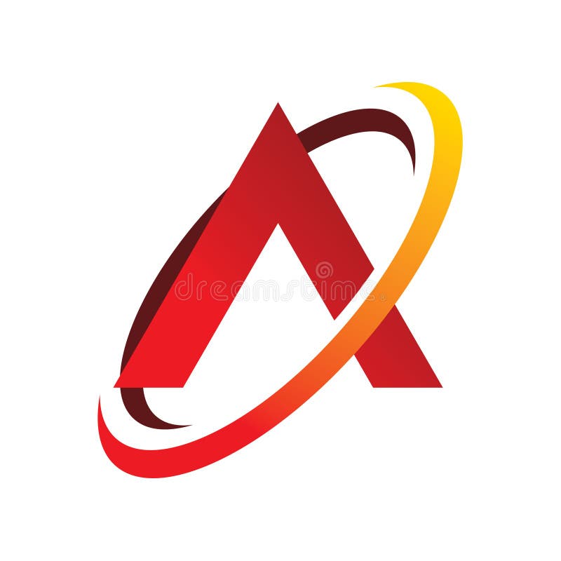 Dynamic Red Triangle Arrow Color Line Shape Logo Design Stock ...