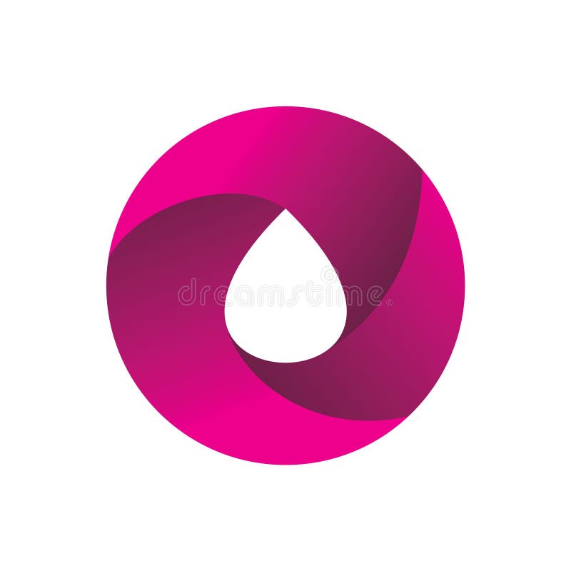 Circle Full Color Love Heart Logo Design Stock Vector - Illustration of ...