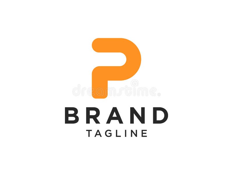 Abstract Initial Letter P Logo. Flat Vector Logo Design Template ...