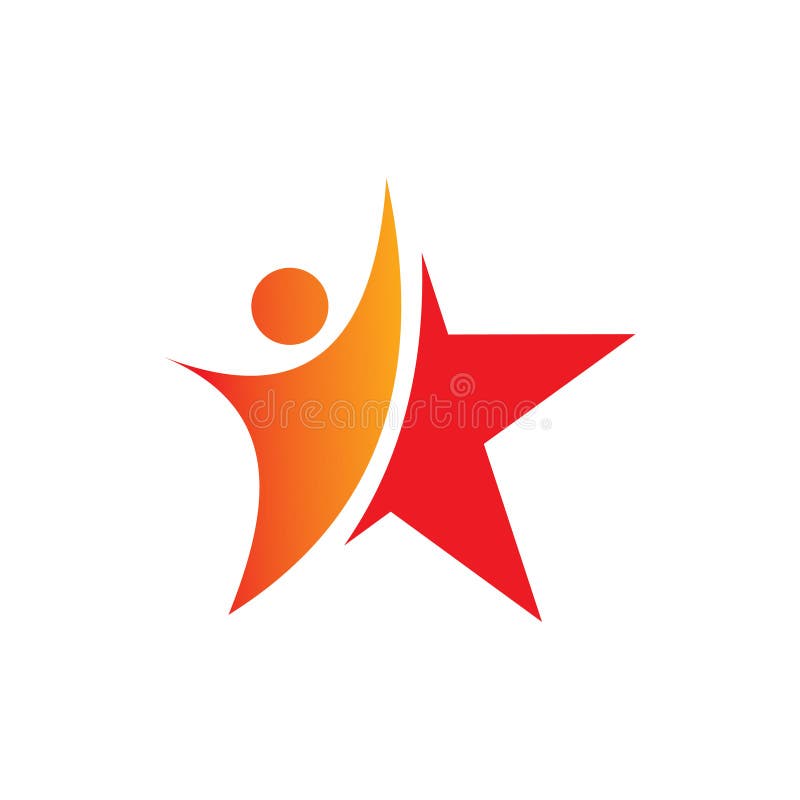 People Star Community Group Logo Design Stock Vector - Illustration of ...