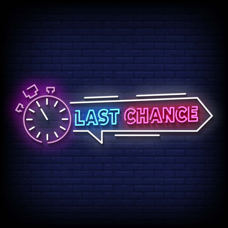 Last Night Neon Signs Style Text Vector Stock Vector - Illustration of ...