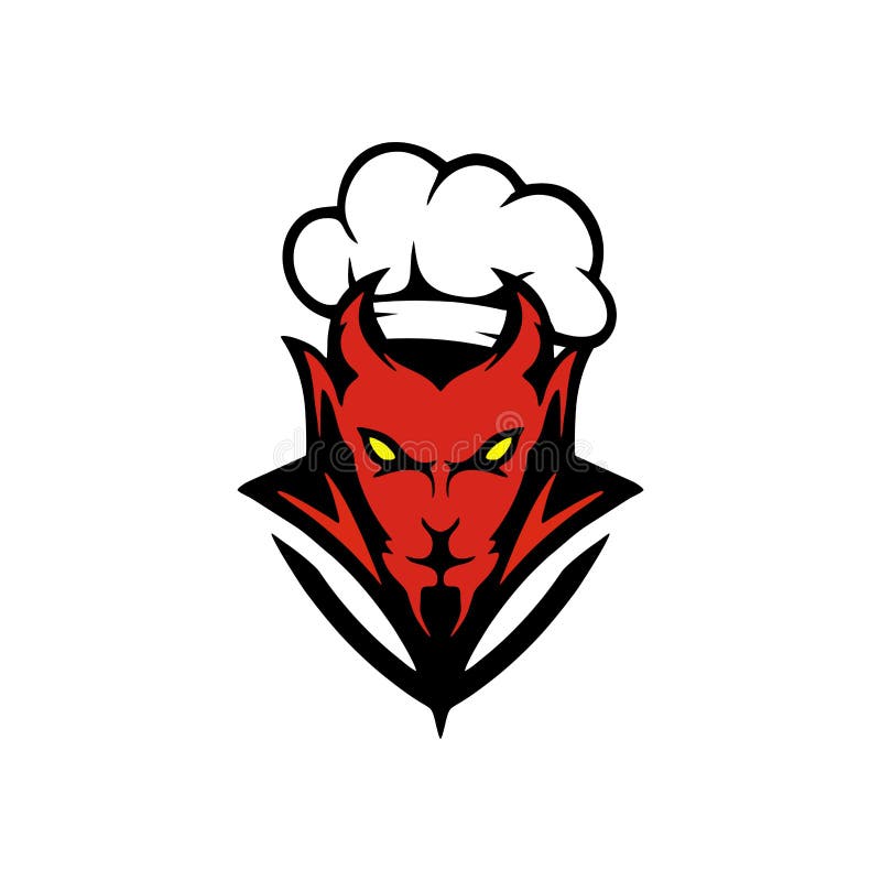 Illustration Vector Graphic of Devil Chef. Stock Vector - Illustration ...