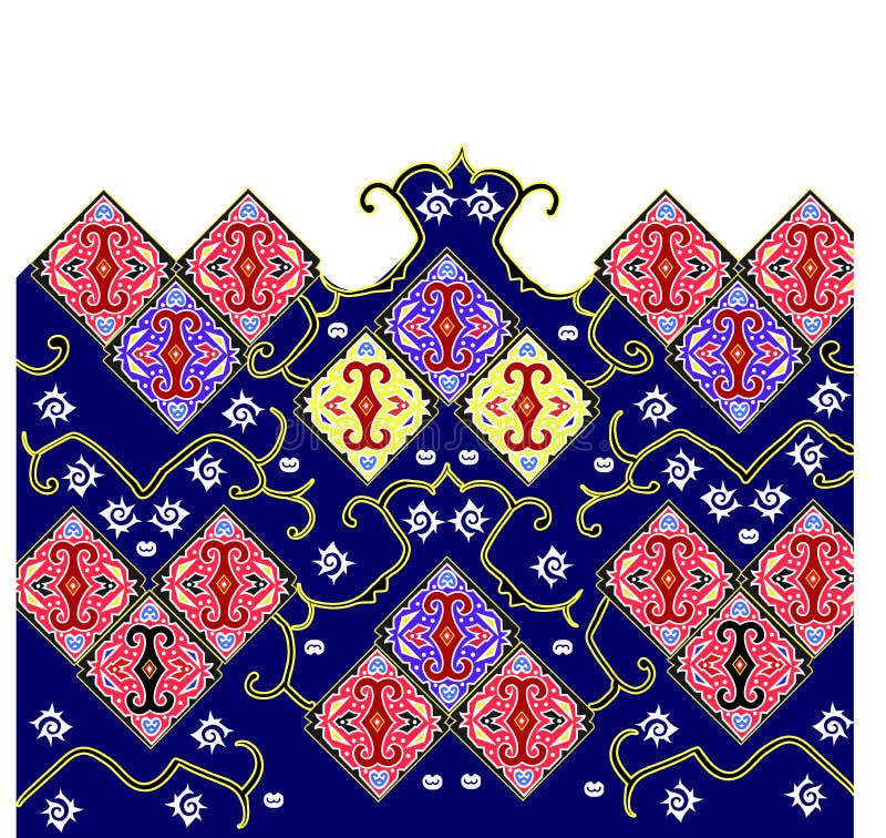 Beautiful Colorful Batik Motif with Tifa and Native Papua Shield Stock ...