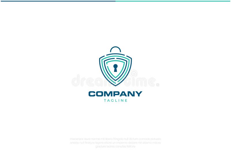 Data Protection Logo Design. Vector Logo Template. a Database Shield ...
