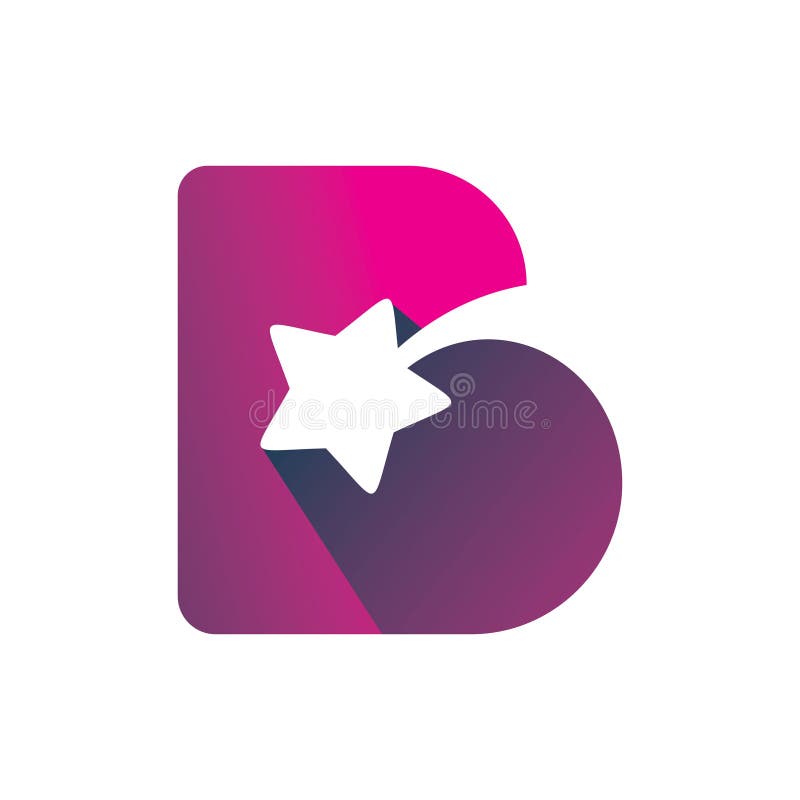 Letter B Star Modern Logo Stock Illustrations – 276 Letter B Star ...