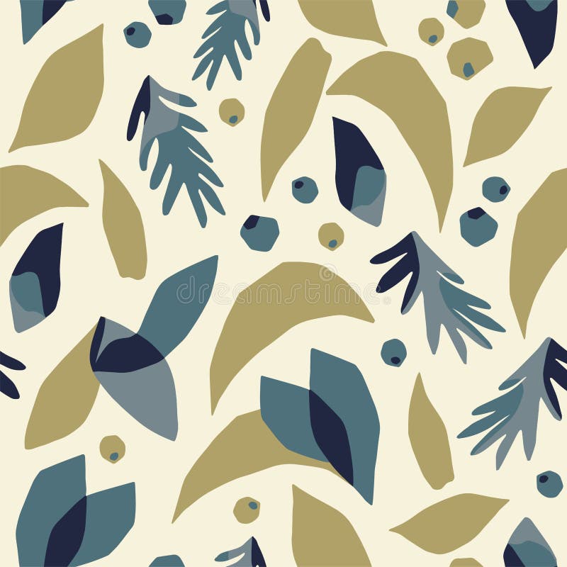Vector Contemporary Modern Nature Inspiration Motif Illustration ...