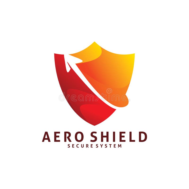 Aero Shield Full Color Logo Design Stock Vector - Illustration of logo ...