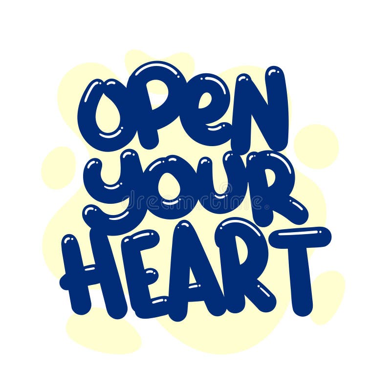 Open Your Mind Quote Text Typography Design Graphic Vector Illustration ...